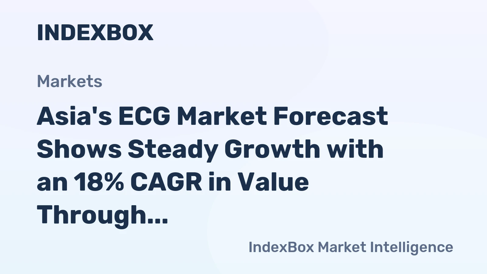 Asia's ECG Market Forecast Shows Steady Growth with an 18% CAGR in Value Through 2035
