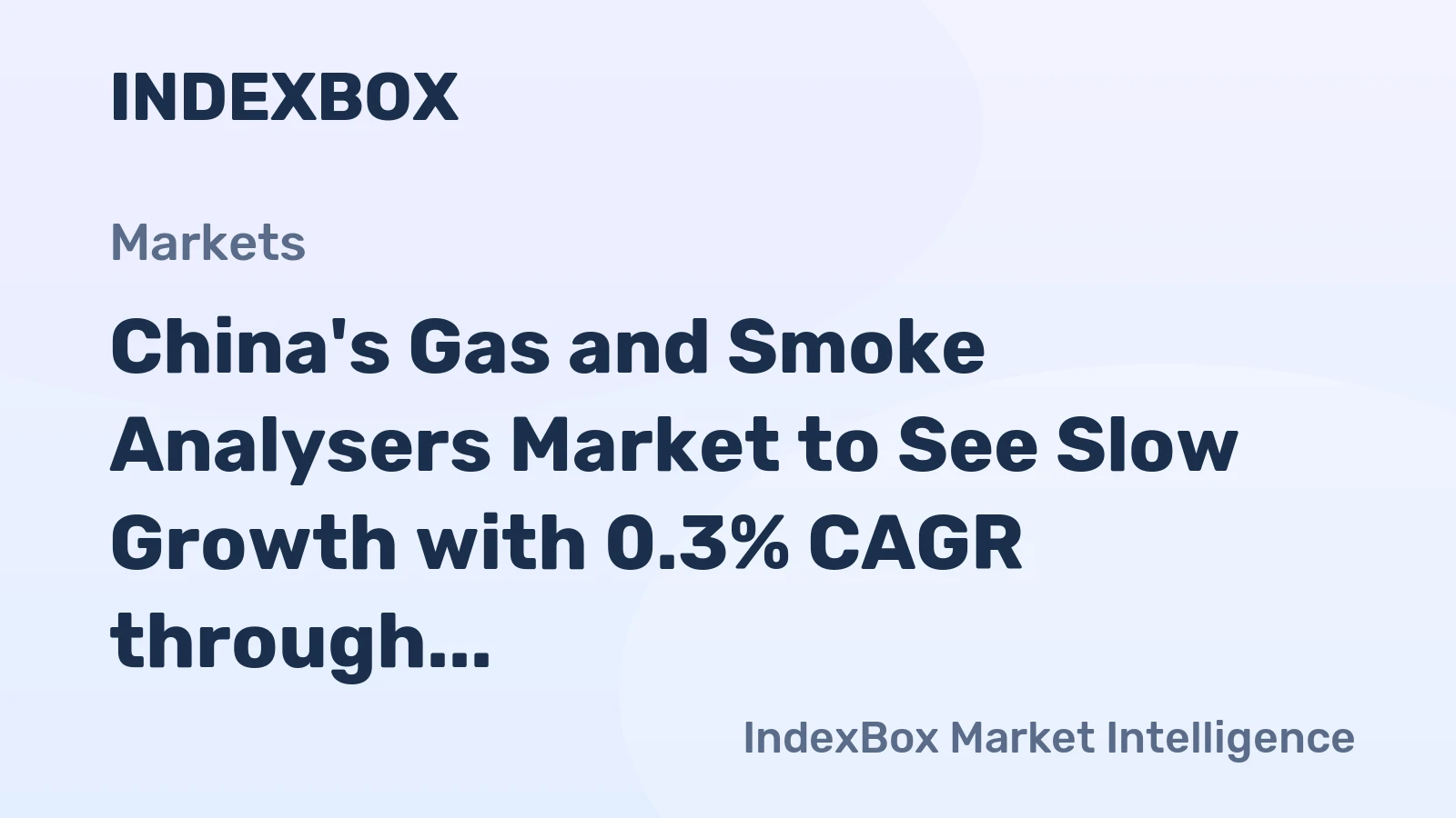 China's Gas and Smoke Analysers Market to See Slow Growth with 0.3% CAGR through 2035