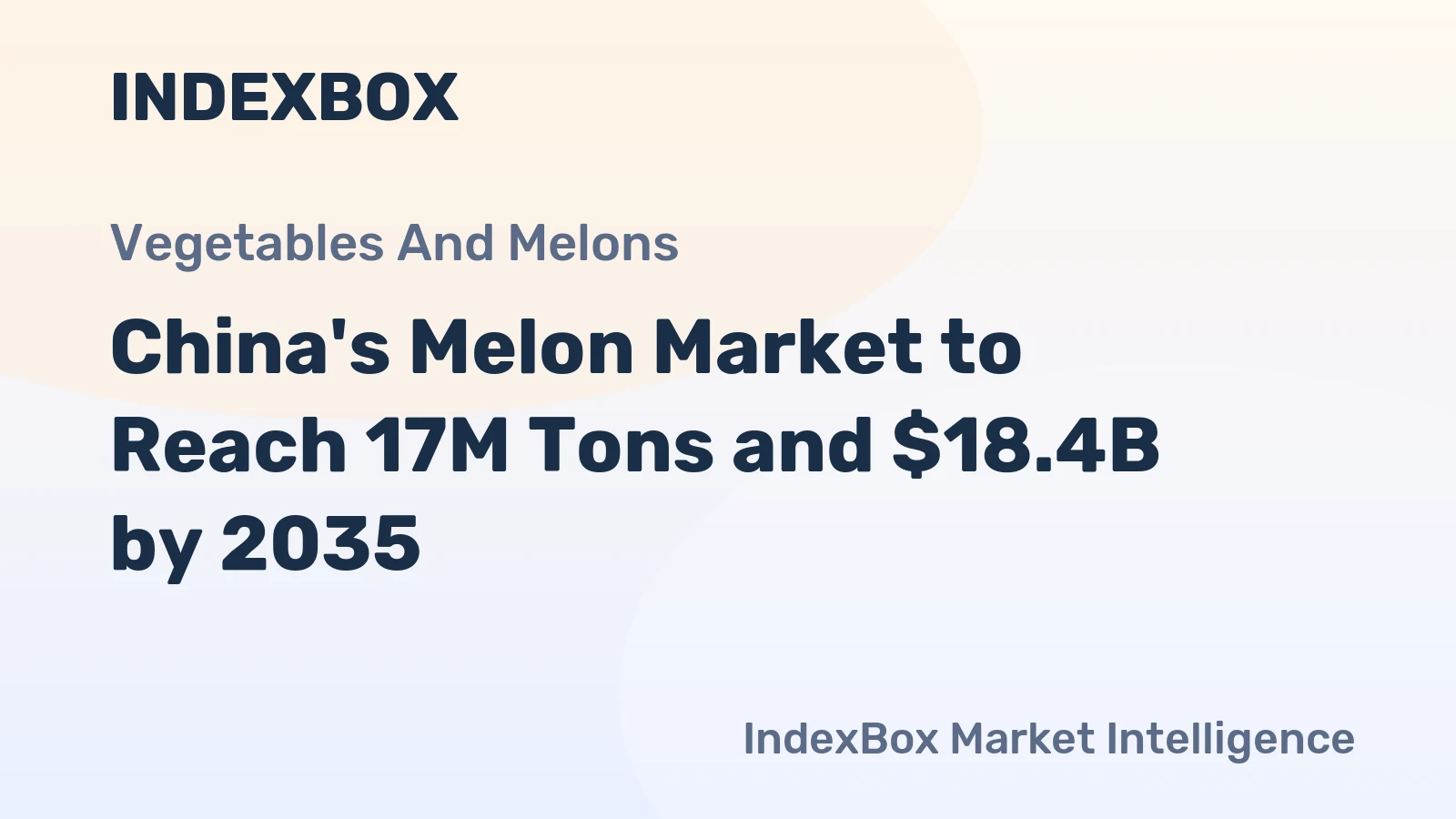 China's Melon Market to Reach 17M Tons and $18.4B by 2035