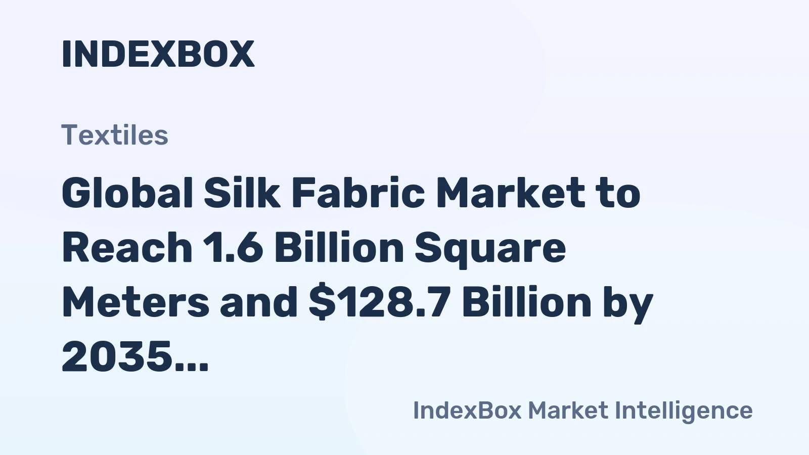 Global Silk Fabric Market to Reach 1.6 Billion Square Meters and $128.7 Billion by 2035