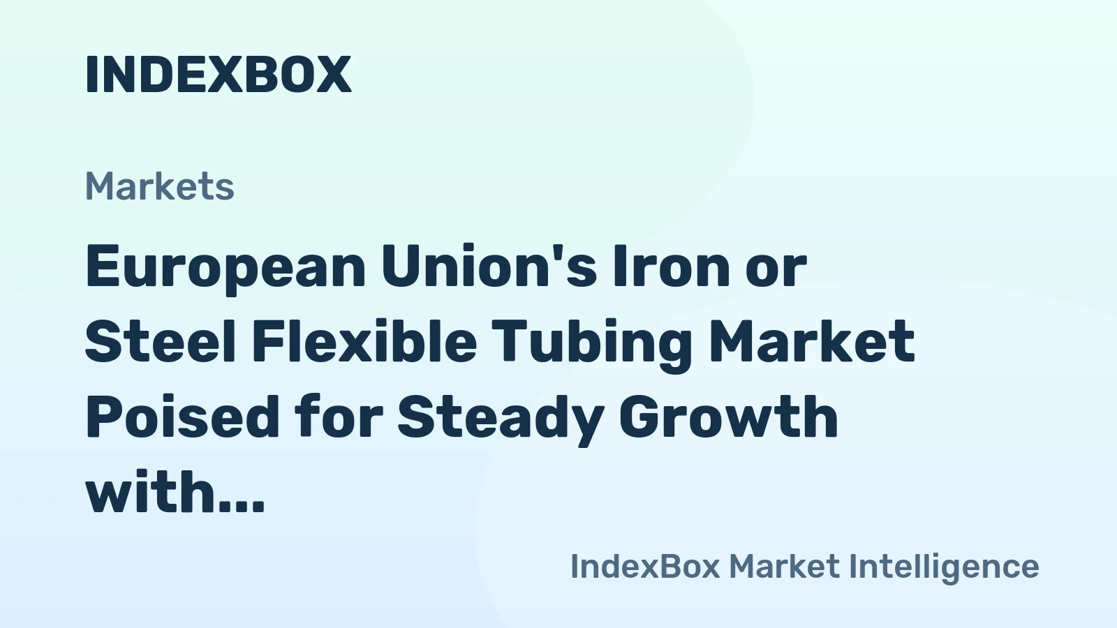 European Union's Iron or Steel Flexible Tubing Market Poised for Steady Growth with 2.6% CAGR in Value