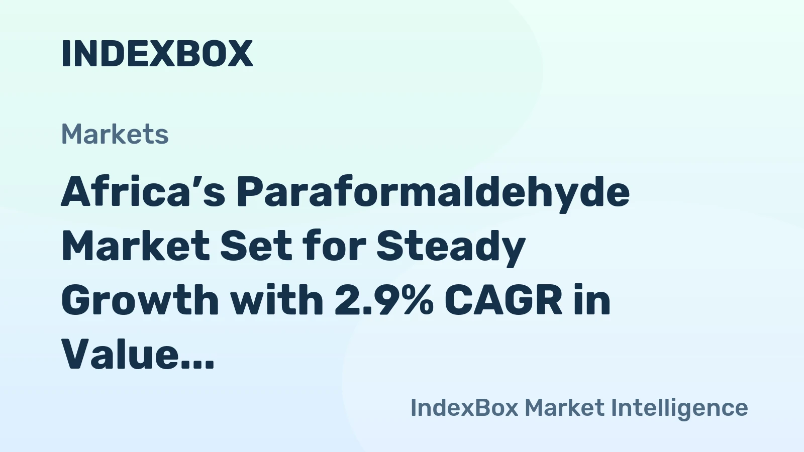 Africa’s Paraformaldehyde Market Set for Steady Growth with 2.9% CAGR in Value Through 2035