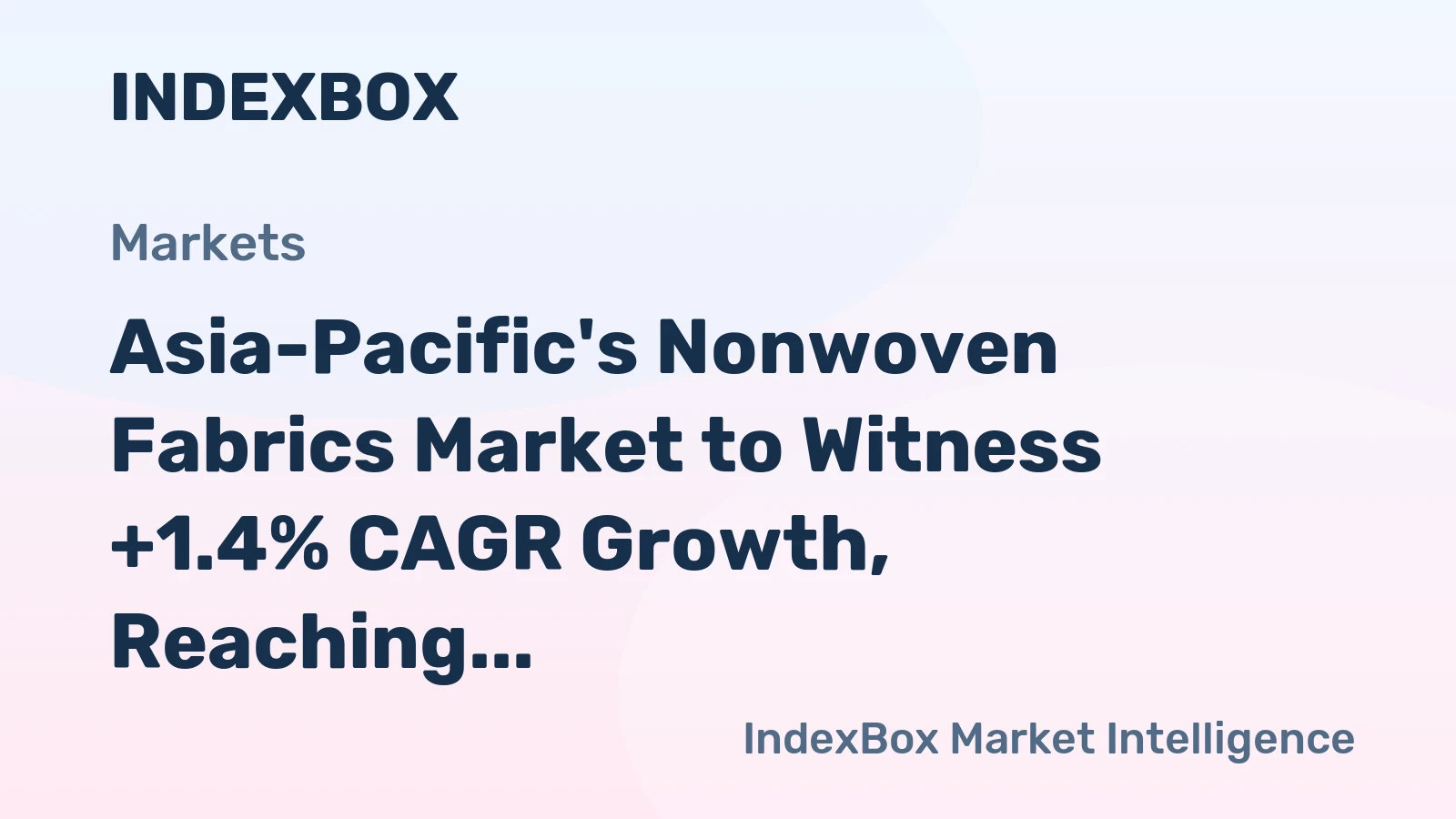 Asia-Pacific's Nonwoven Fabrics Market to Witness +1.4% CAGR Growth, Reaching 6.8M Tons by 2035