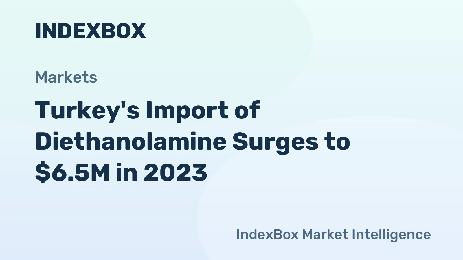 Turkey's Import of Diethanolamine Surges to $6.5M in 2023