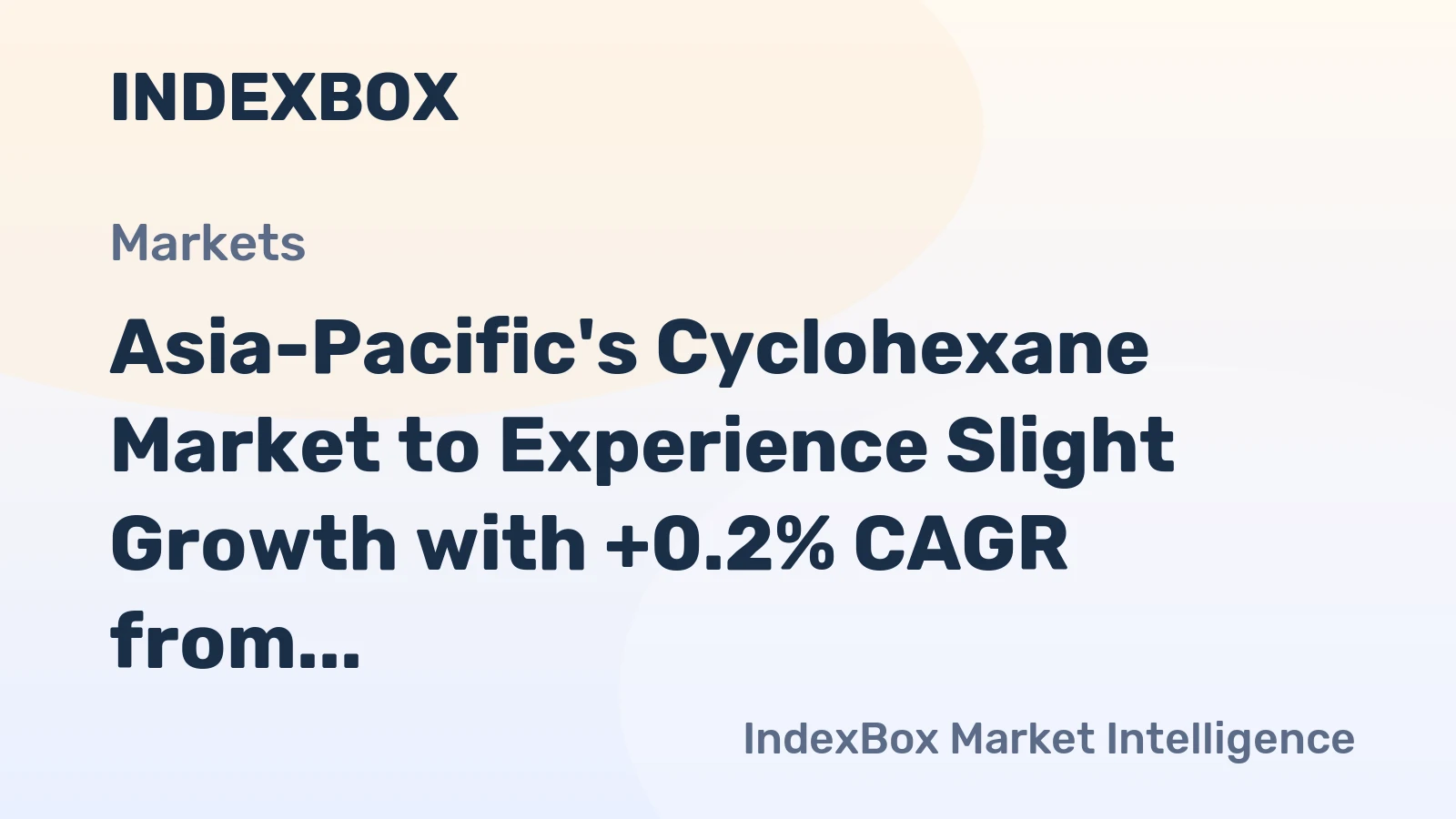 Asia-Pacific's Cyclohexane Market to Experience Slight Growth with +0.2% CAGR from 2024 to 2035