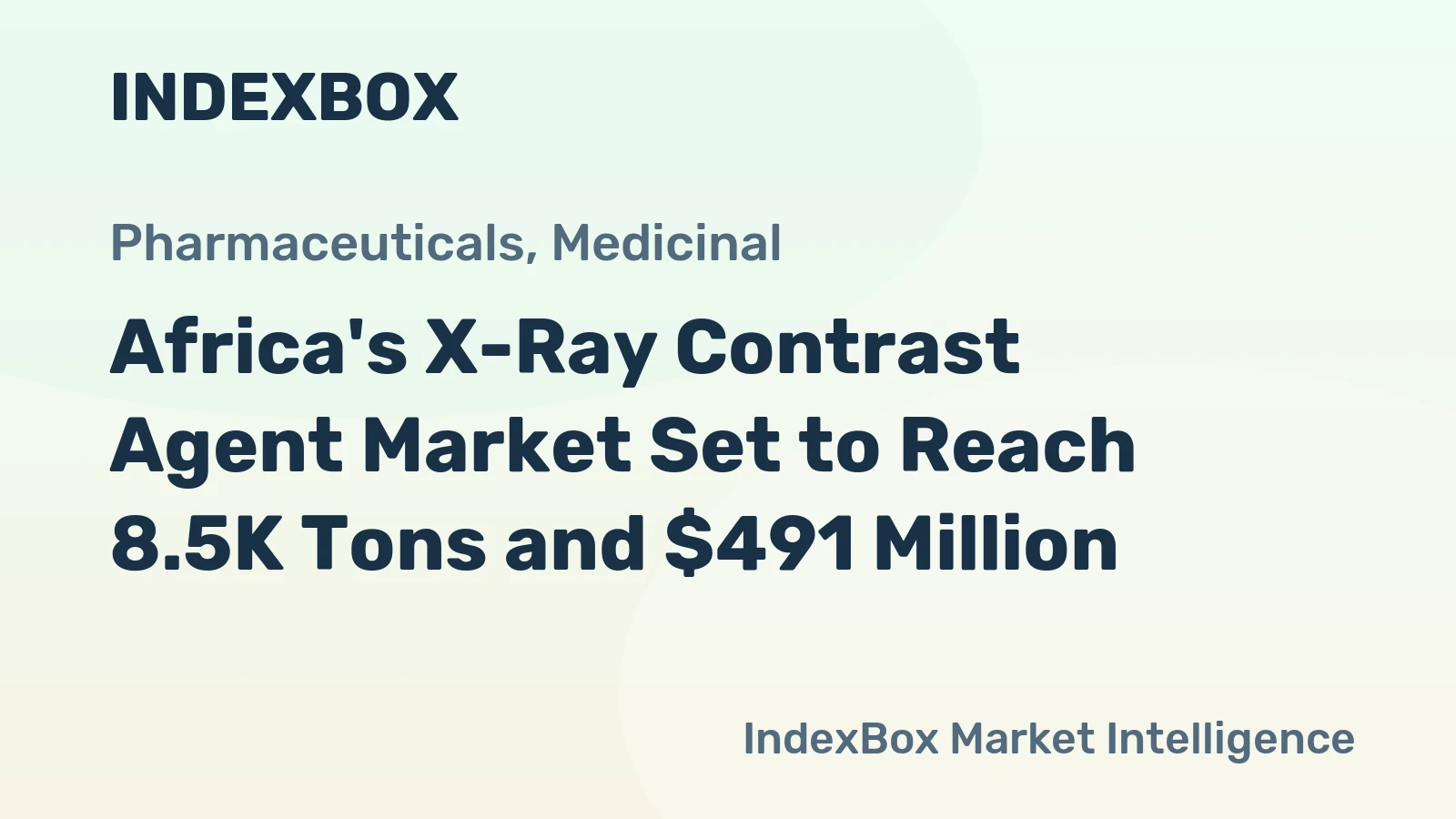 Africa's X-Ray Contrast Agent Market Set to Reach 8.5K Tons and $491 Million