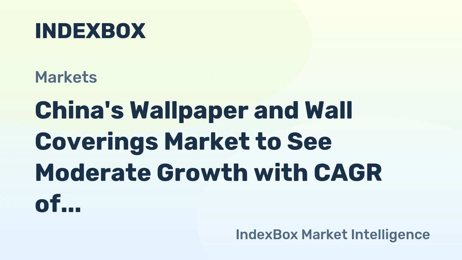 China's Wallpaper and Wall Coverings Market to See Moderate Growth with CAGR of +1.1%