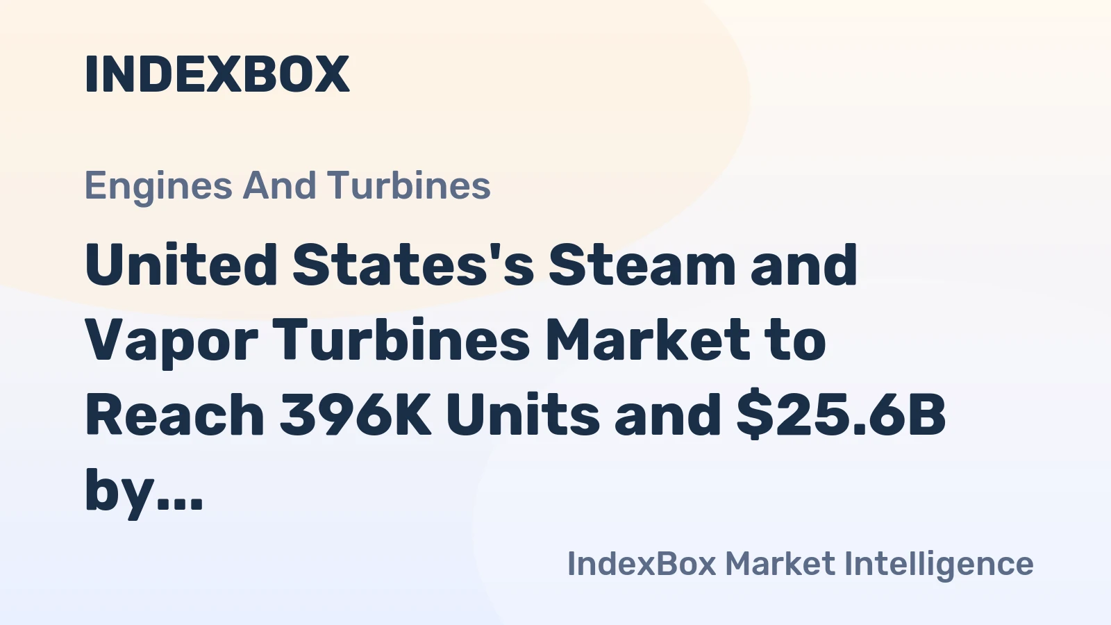 United States's Steam and Vapor Turbines Market to Reach 396K Units and $25.6B by 2035