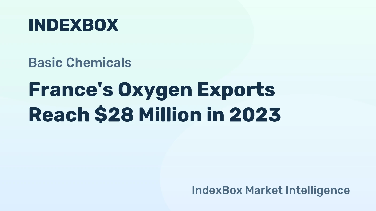 France's Oxygen Exports Reach $28 Million in 2023