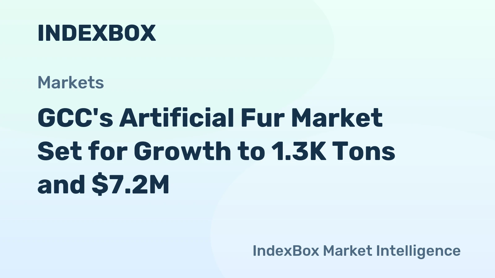 GCC's Artificial Fur Market Set for Growth to 1.3K Tons and $7.2M