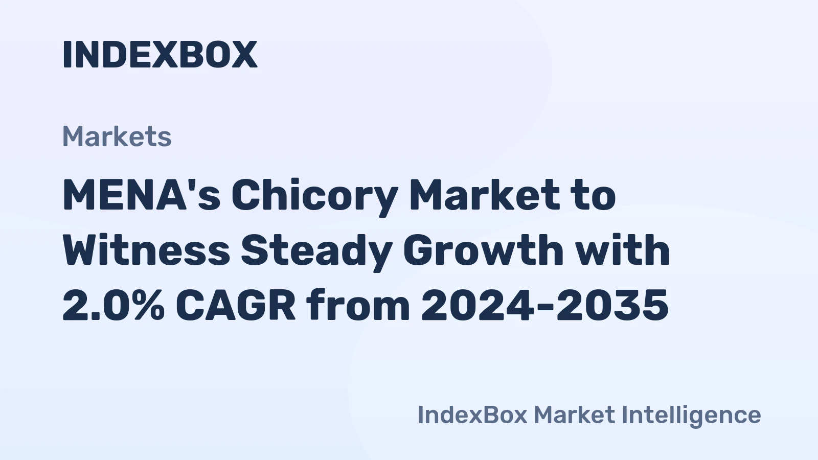 MENA's Chicory Market to Witness Steady Growth with 2.0% CAGR from 2024-2035