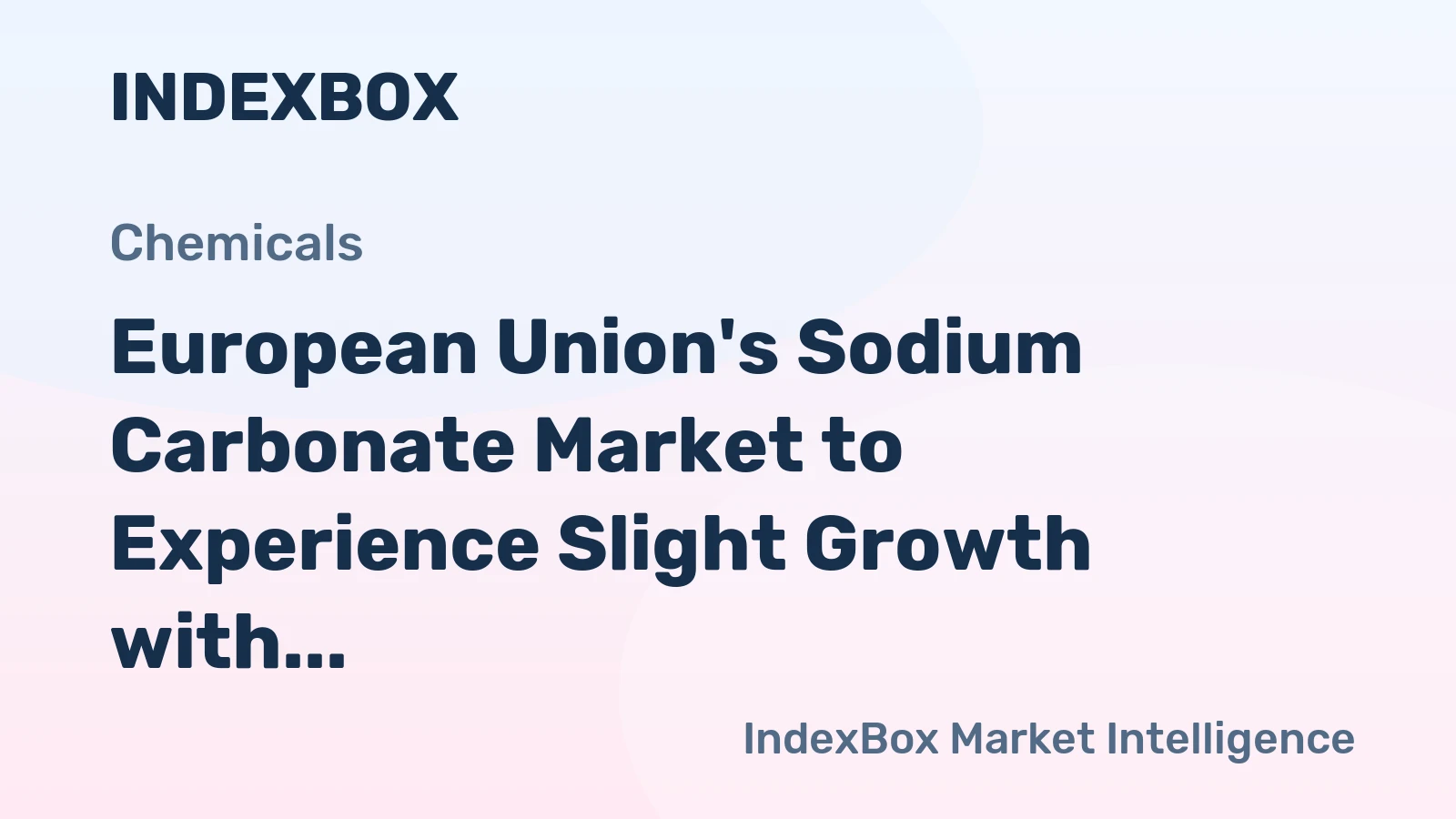 European Union's Sodium Carbonate Market to Experience Slight Growth with Anticipated CAGR of +0.6% from 2024 to 2035