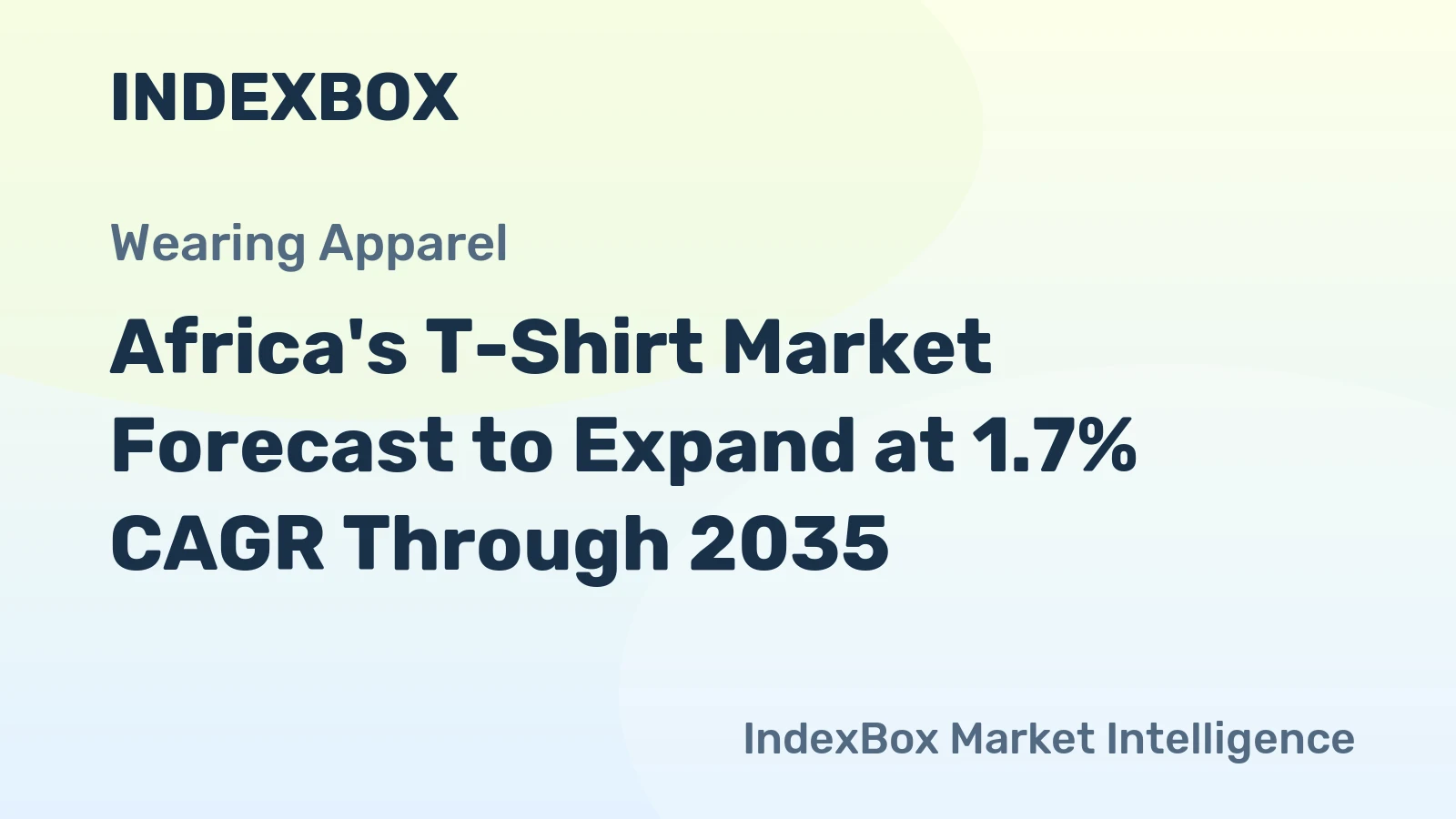 Africa's T-Shirt Market Forecast to Expand at 1.7% CAGR Through 2035