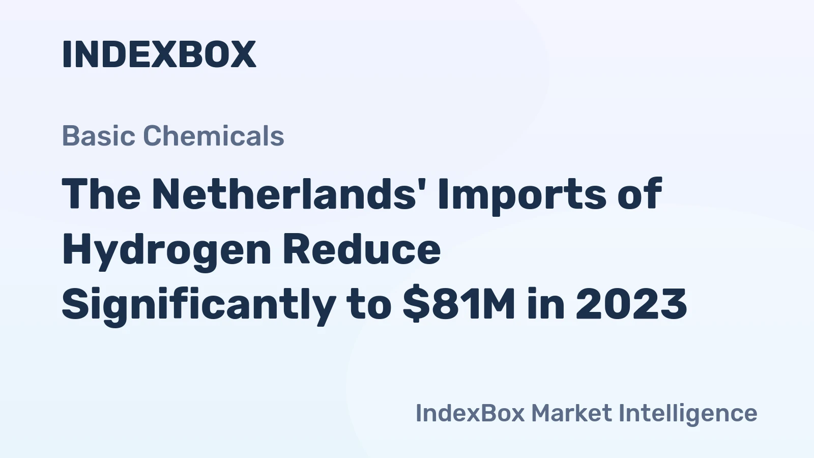 The Netherlands' Imports of Hydrogen Reduce Significantly to $81M in 2023