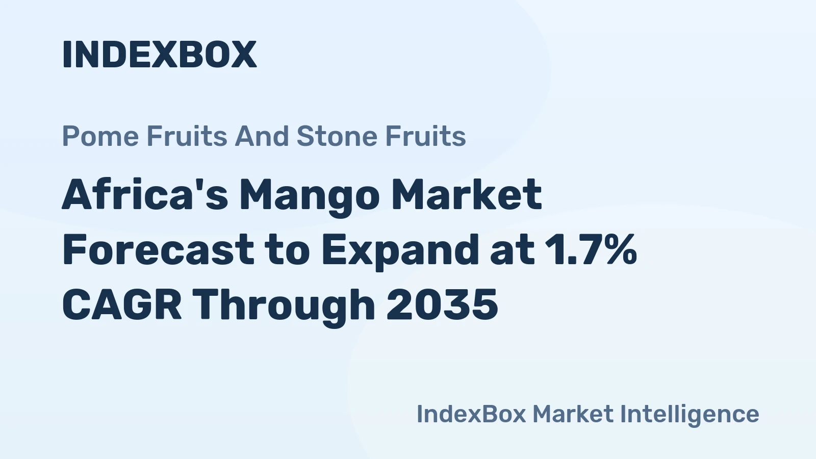 Africa's Mango Market Forecast to Expand at 1.7% CAGR Through 2035