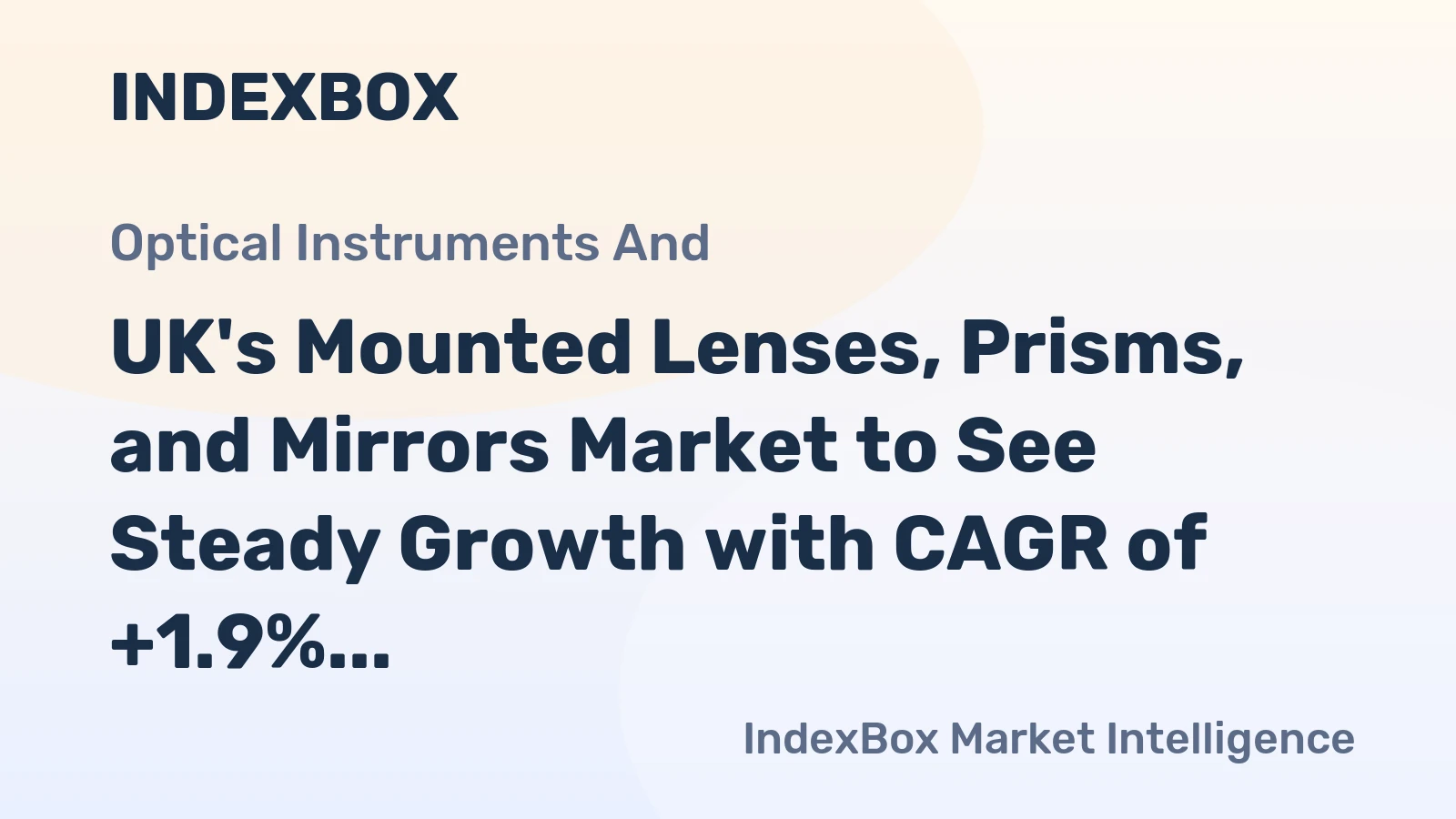 UK's Mounted Lenses, Prisms, and Mirrors Market to See Steady Growth with CAGR of +1.9% from 2024-2035