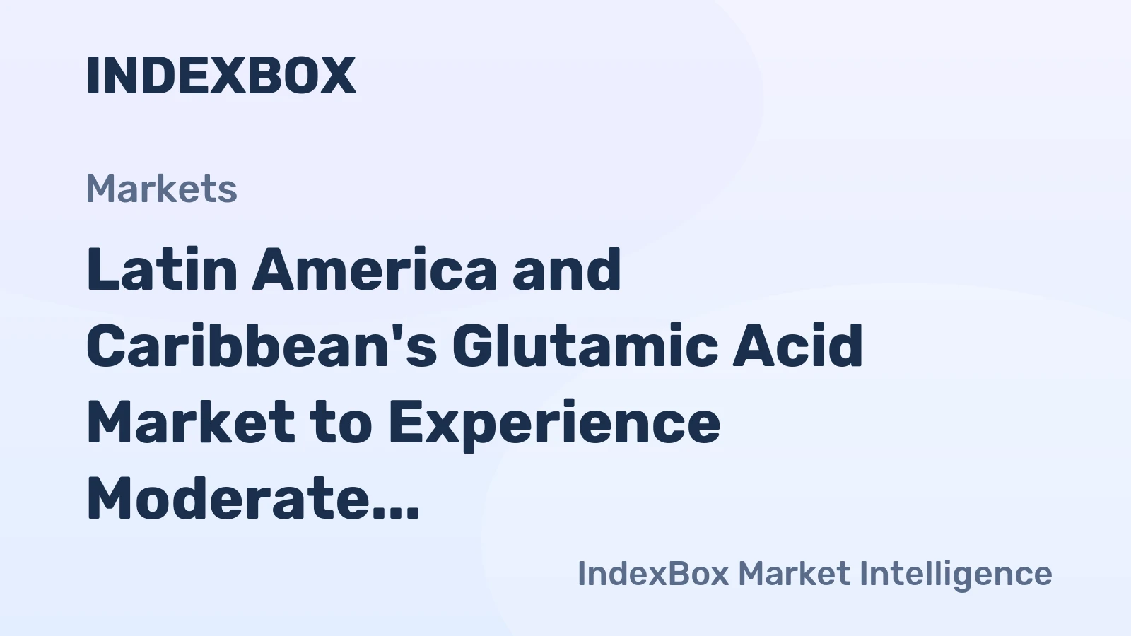 Latin America and Caribbean's Glutamic Acid Market to Experience Moderate Growth with +1.2% CAGR Expected
