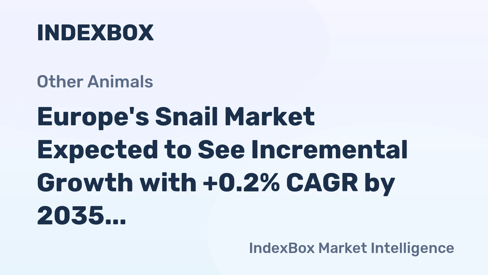 Europe's Snail Market Expected to See Incremental Growth with +0.2% CAGR by 2035