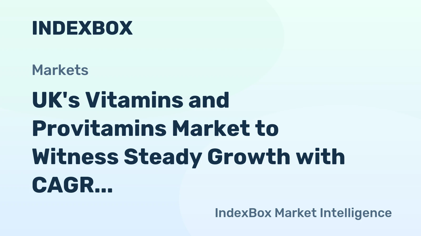 UK's Vitamins and Provitamins Market to Witness Steady Growth with CAGR of +0.4% from 2024 to 2035