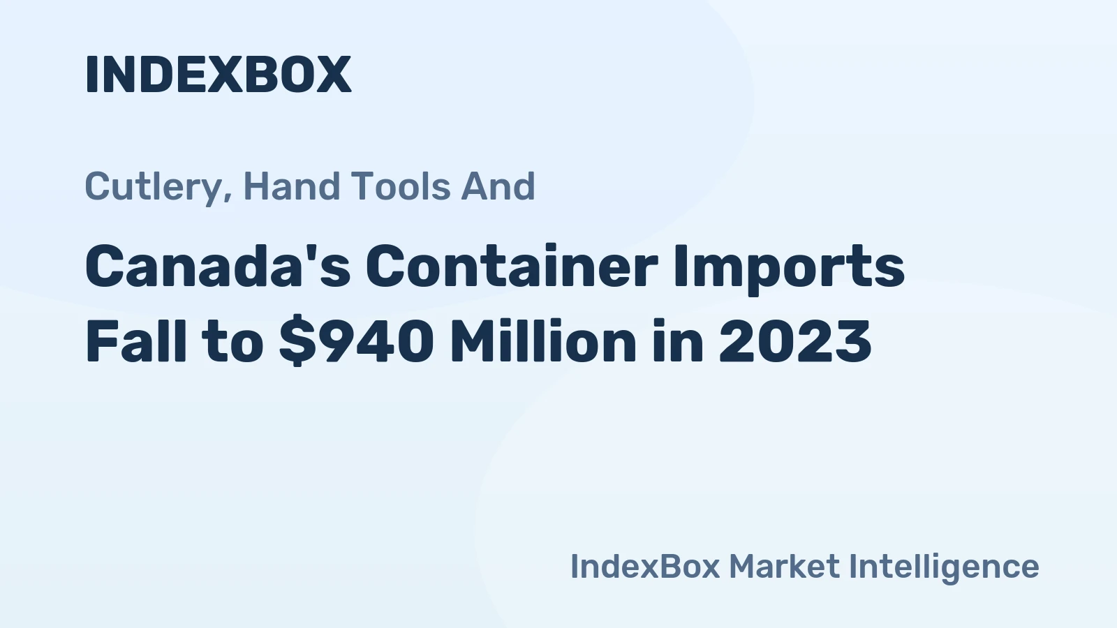 Canada's Container Imports Fall to $940 Million in 2023