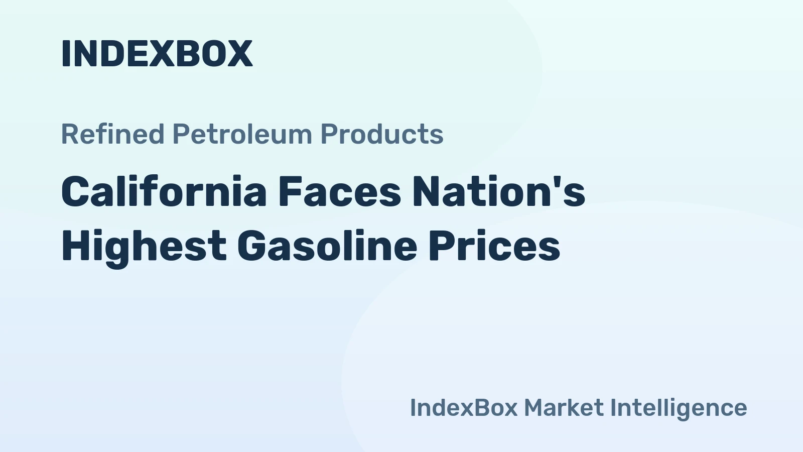California Faces Nation's Highest Gasoline Prices