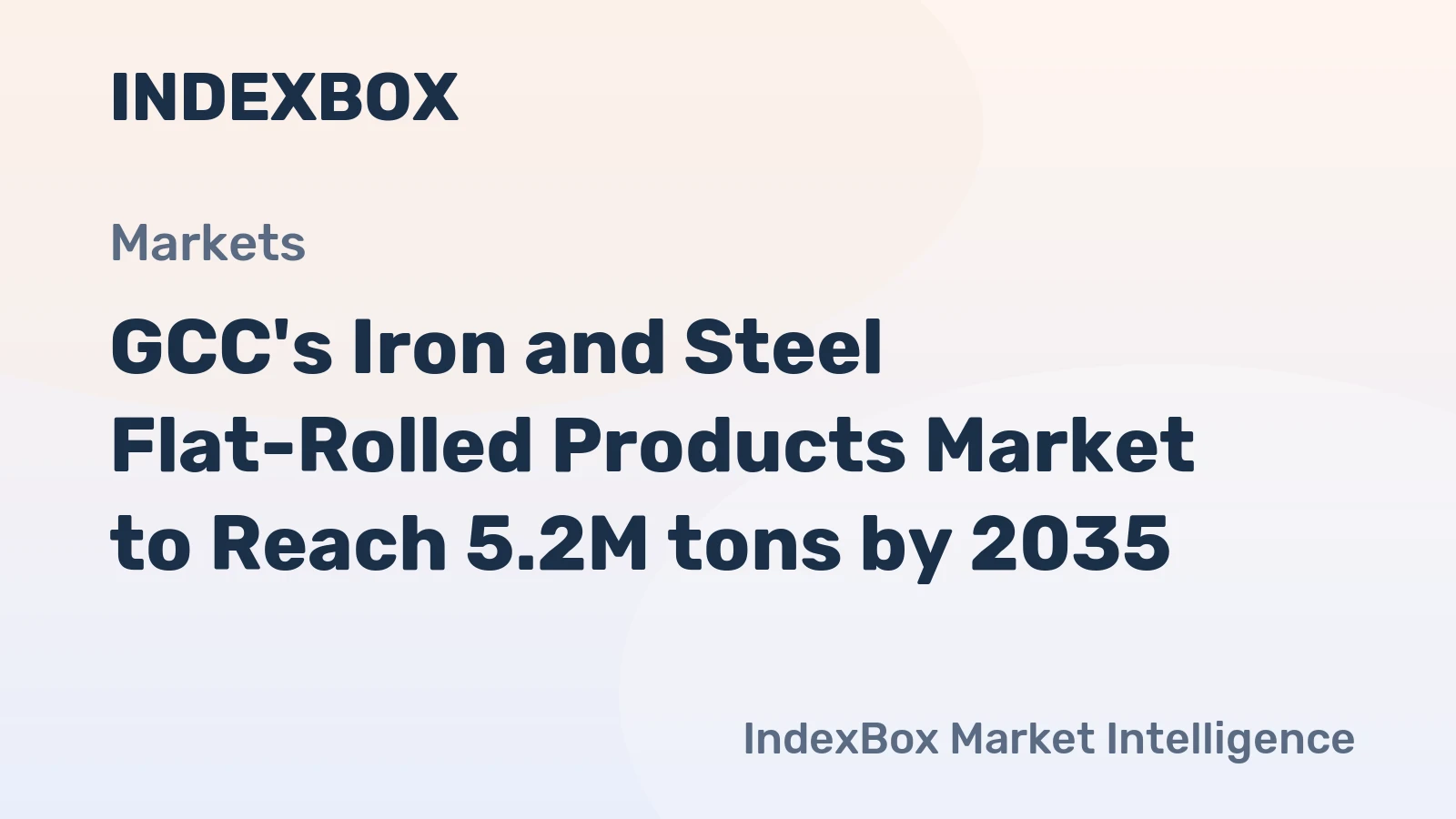 GCC's Iron and Steel Flat-Rolled Products Market to Reach 5.2M tons by 2035