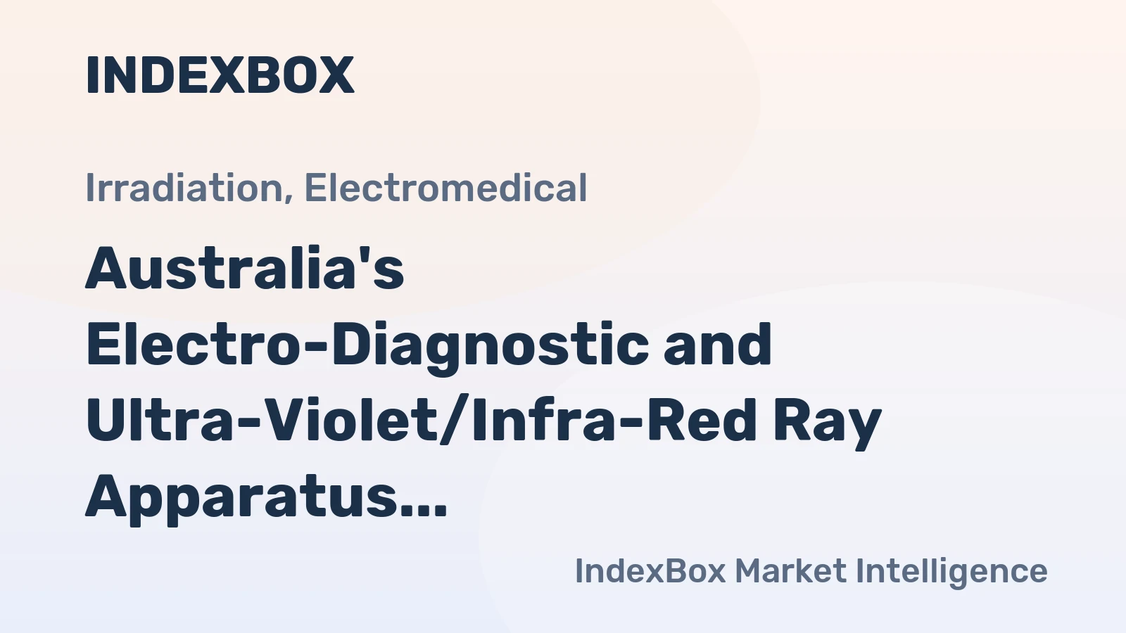Australia's Electro-Diagnostic and Ultra-Violet/Infra-Red Ray Apparatus Market Expected to Reach 34M Units and $31.7B by 2035