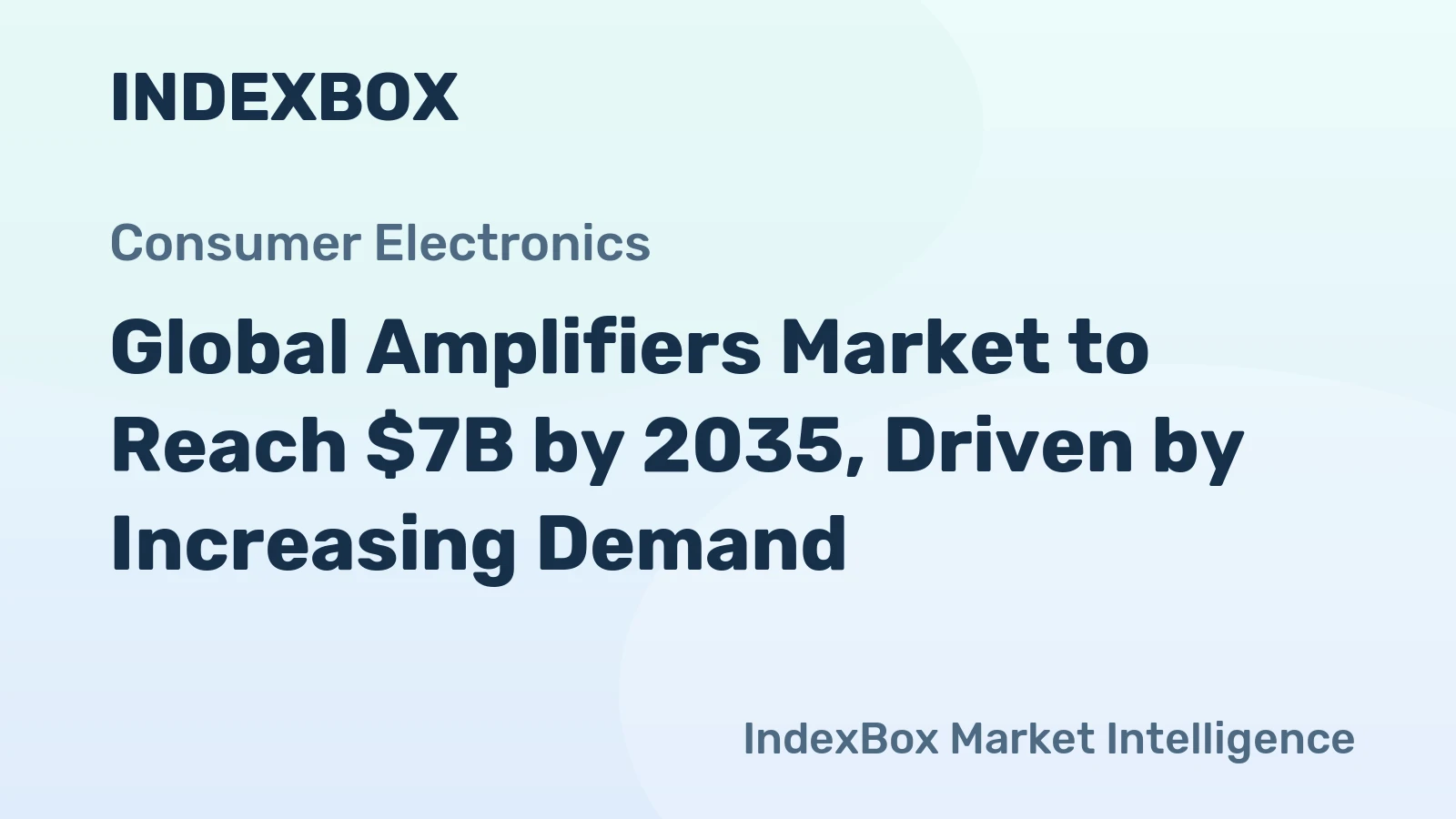 Global Amplifiers Market to Reach $7B by 2035, Driven by Increasing Demand