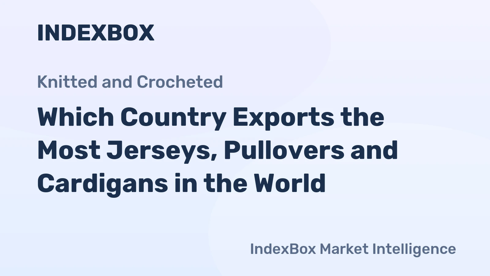 Which Country Exports the Most Jerseys, Pullovers and Cardigans in the World?