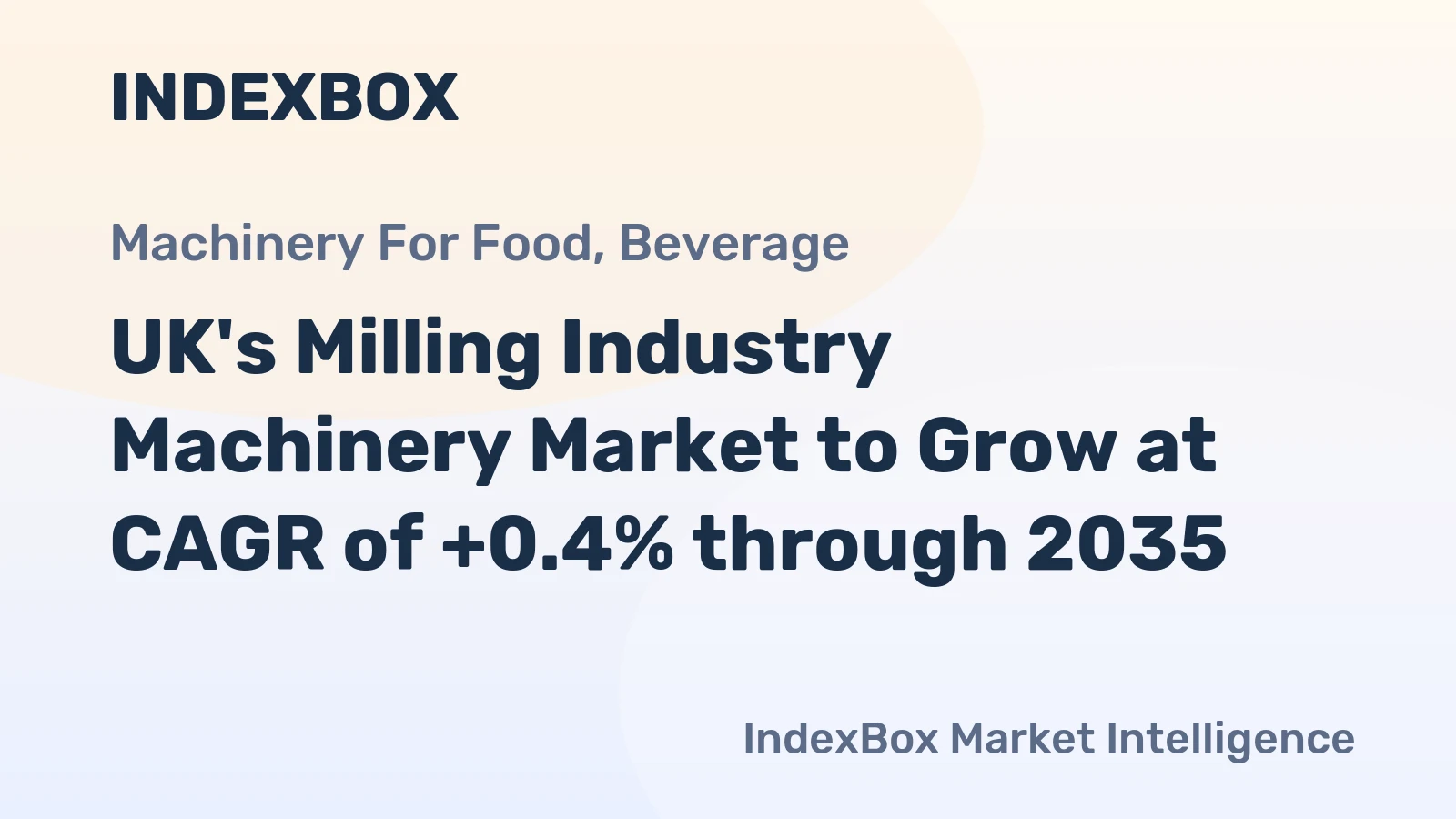 UK's Milling Industry Machinery Market to Grow at CAGR of +0.4% through 2035