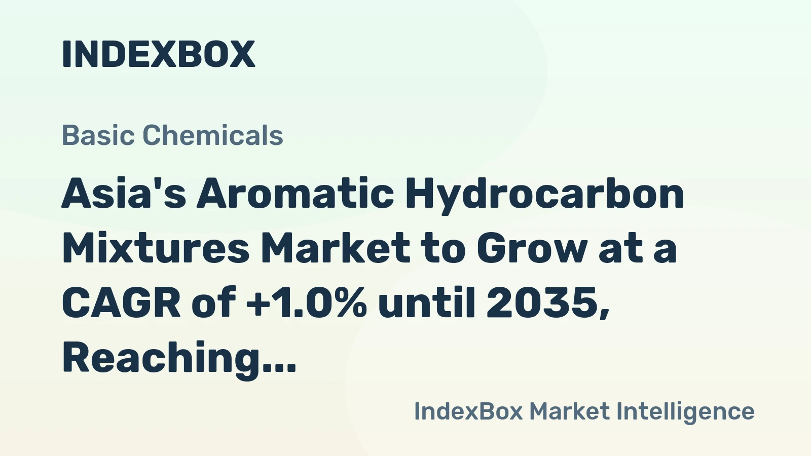 Asia's Aromatic Hydrocarbon Mixtures Market to Grow at a CAGR of +1.0% until 2035, Reaching $10.1B in Value