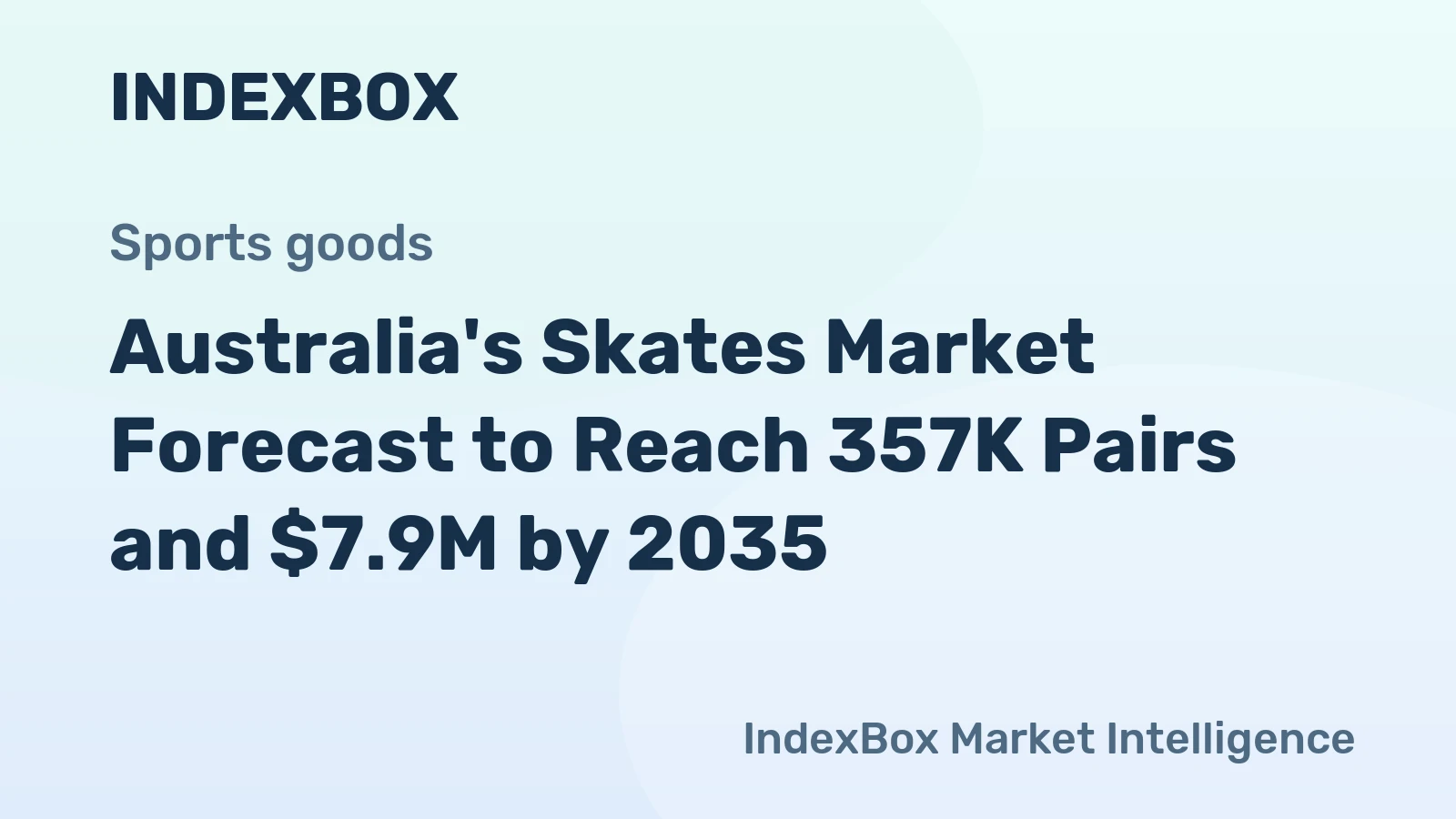 Australia's Skates Market Forecast to Reach 357K Pairs and $7.9M by 2035