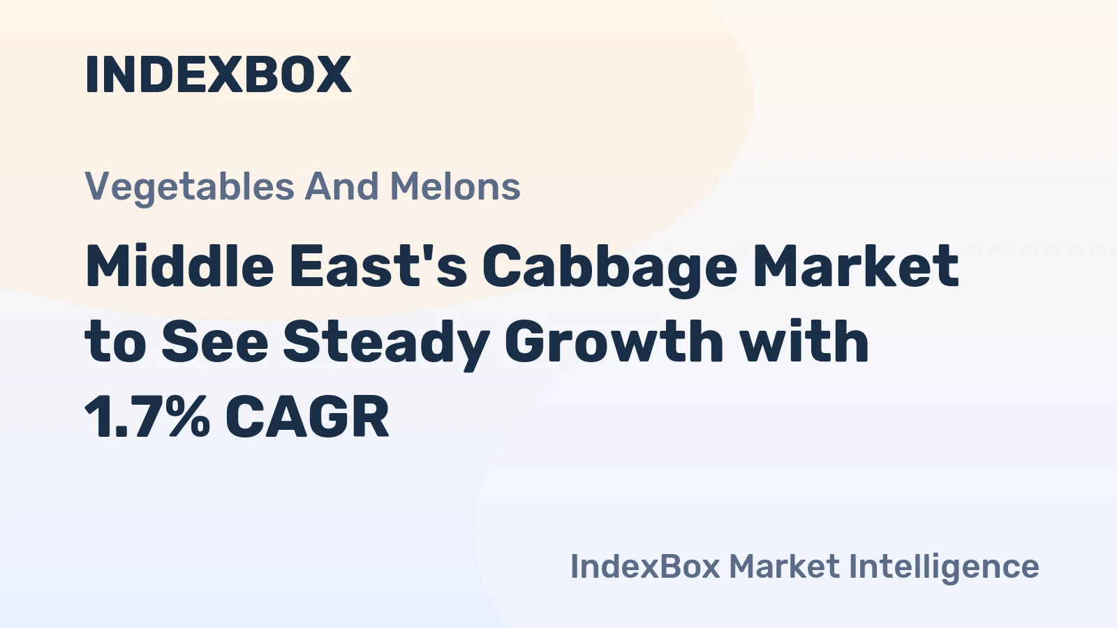 Middle East's Cabbage Market to See Steady Growth with 1.7% CAGR