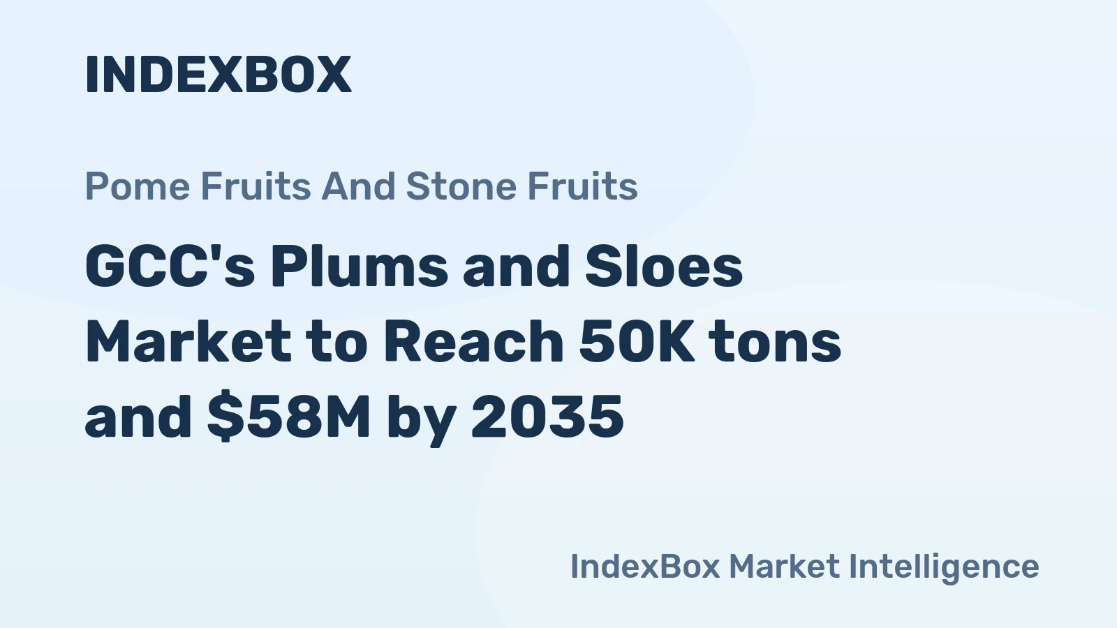 GCC's Plums and Sloes Market to Reach 50K tons and $58M by 2035
