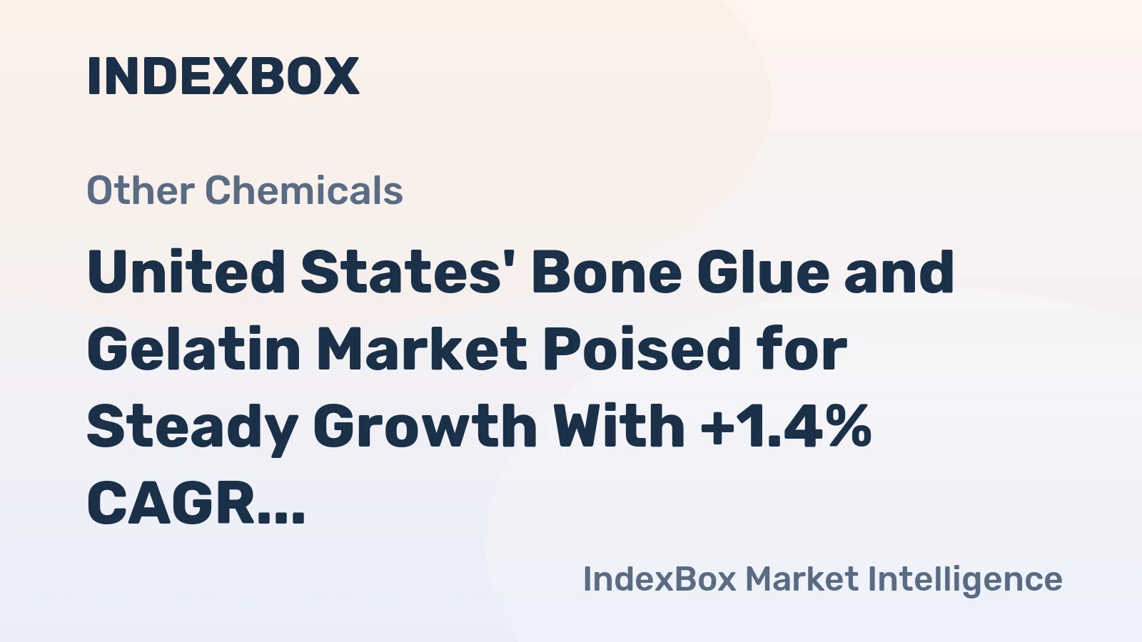 United States' Bone Glue and Gelatin Market Poised for Steady Growth With +1.4% CAGR Forecast