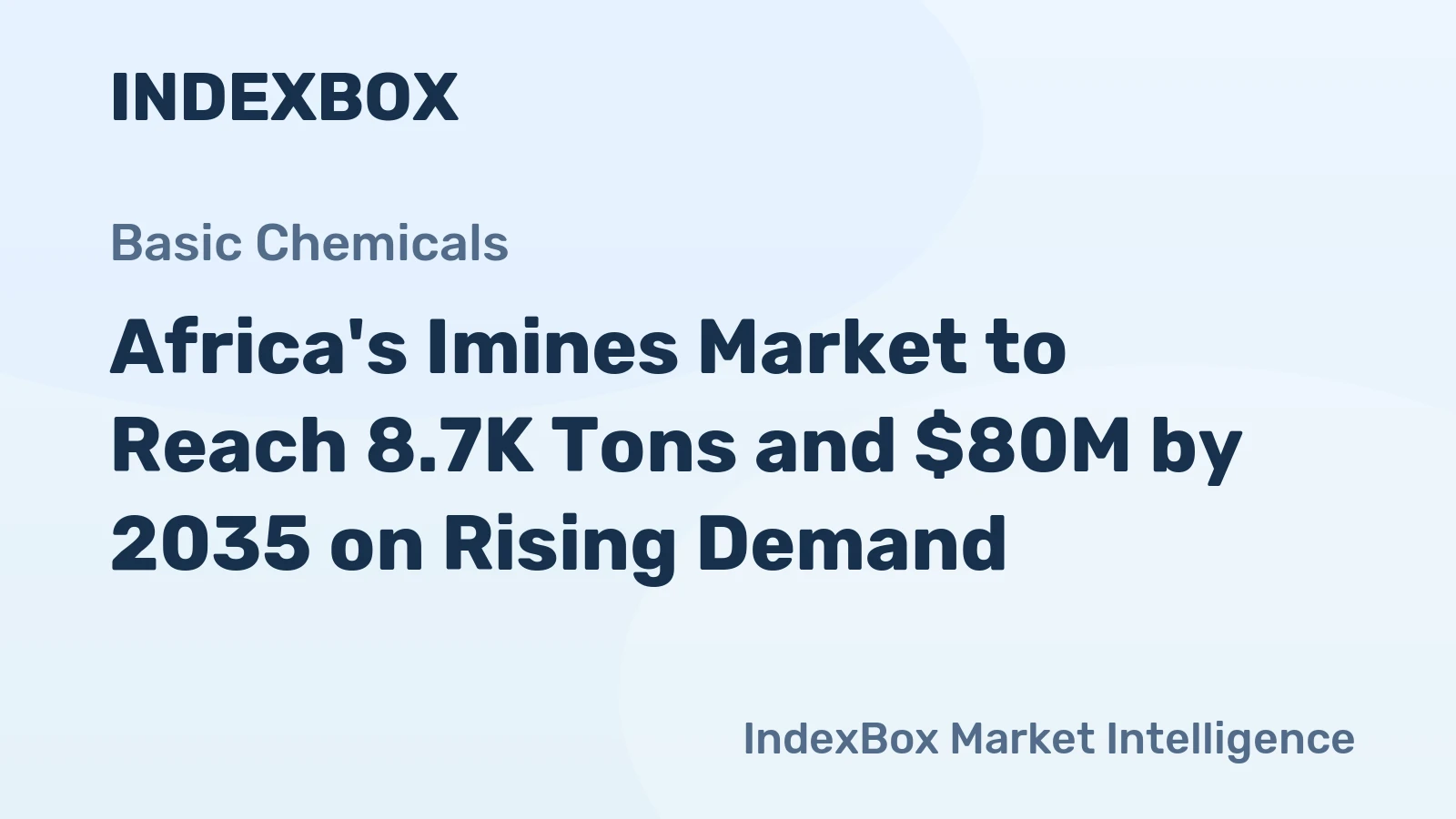Africa's Imines Market to Reach 8.7K Tons and $80M by 2035 on Rising Demand