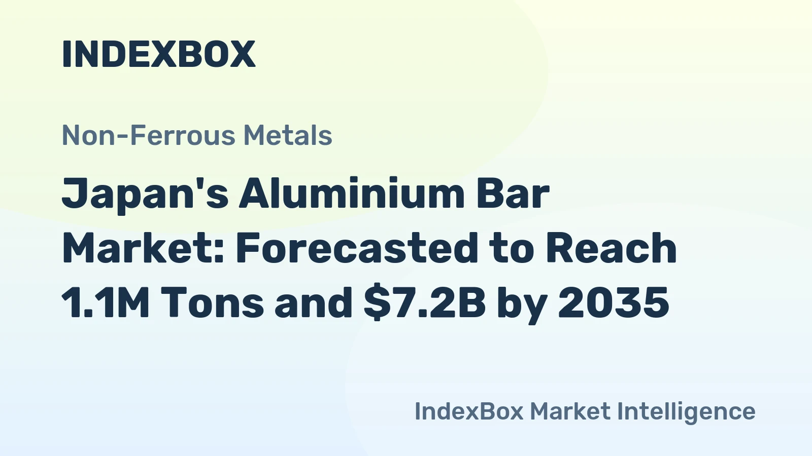 Japan's Aluminium Bar Market: Forecasted to Reach 1.1M Tons and $7.2B by 2035
