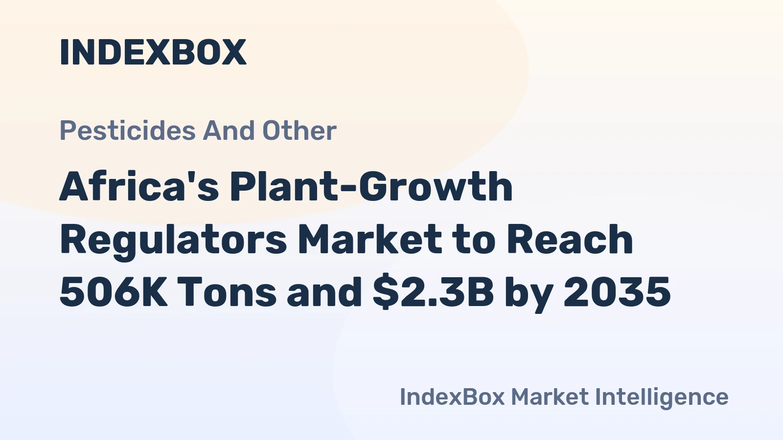 Africa's Plant-Growth Regulators Market to Reach 506K Tons and $2.3B by 2035