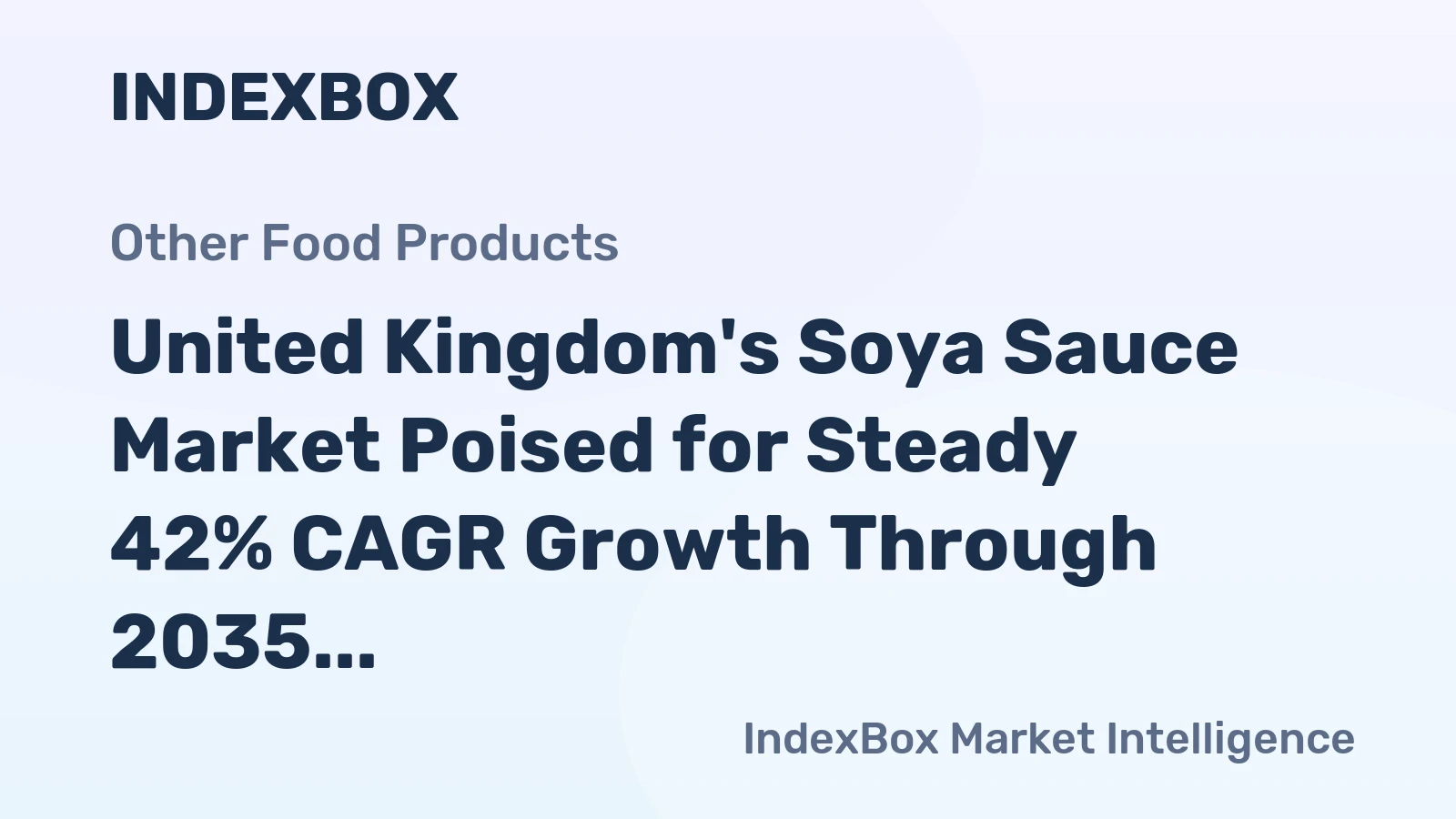 United Kingdom's Soya Sauce Market Poised for Steady 42% CAGR Growth Through 2035