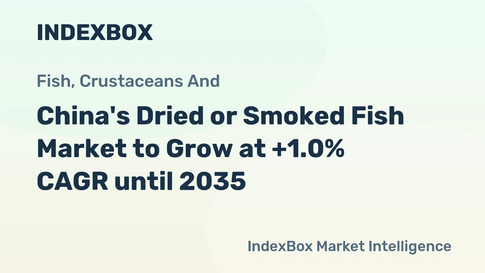 China's Dried or Smoked Fish Market to Grow at +1.0% CAGR until 2035