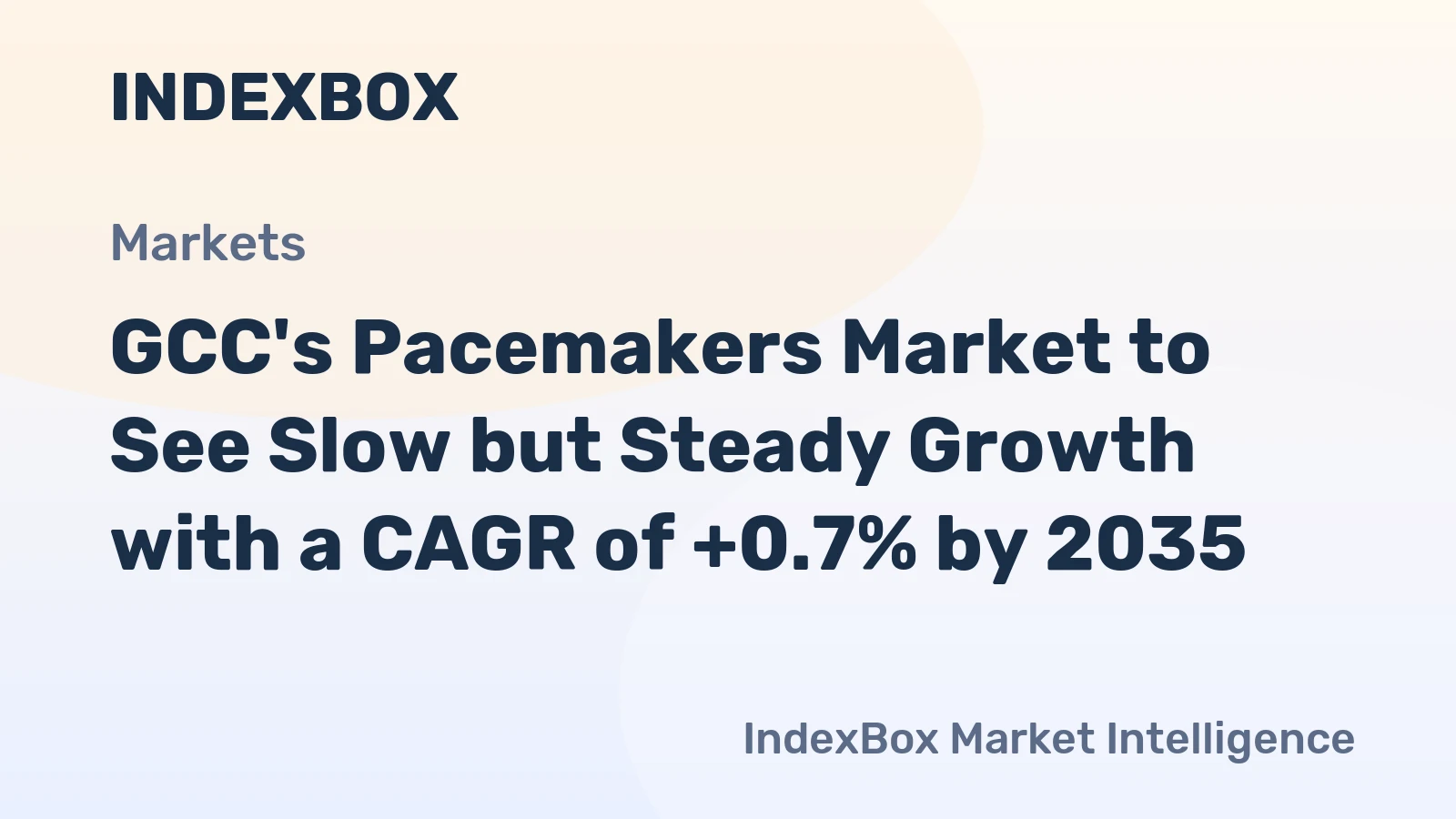 GCC's Pacemakers Market to See Slow but Steady Growth with a CAGR of +0.7% by 2035
