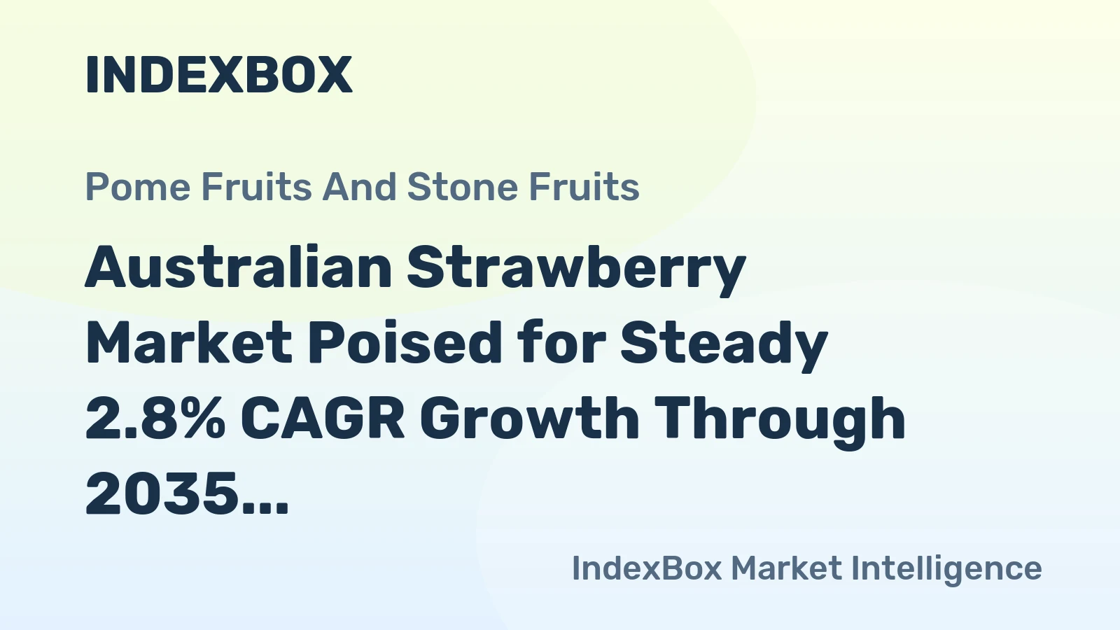 Australian Strawberry Market Poised for Steady 2.8% CAGR Growth Through 2035