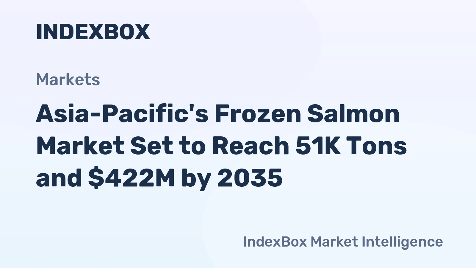 Asia-Pacific's Frozen Salmon Market Set to Reach 51K Tons and $422M by 2035