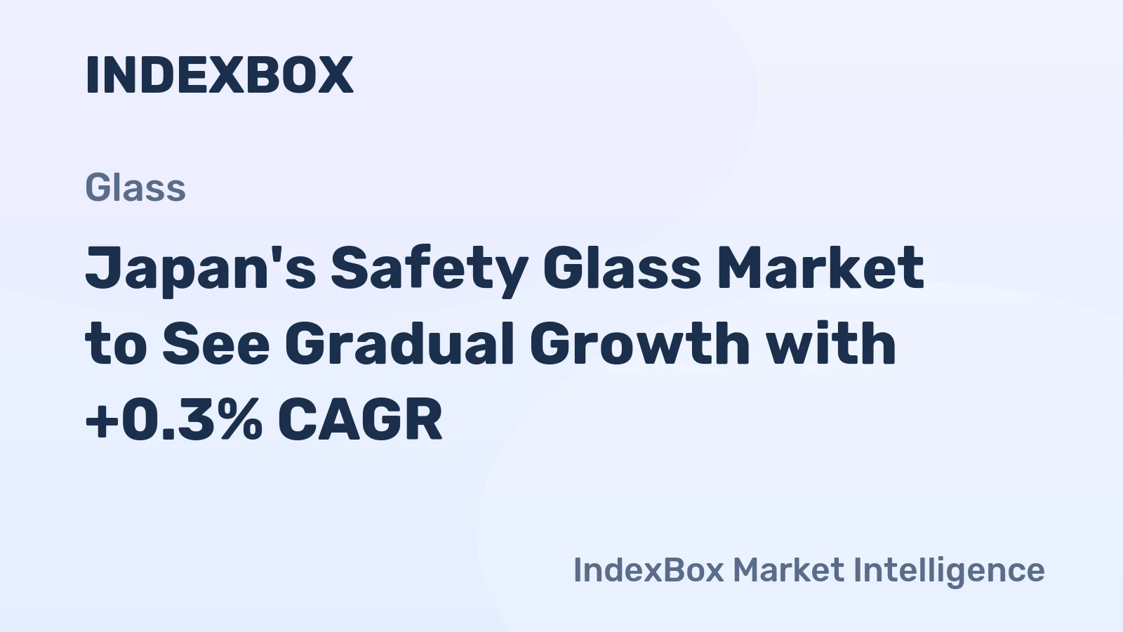 Japan's Safety Glass Market to See Gradual Growth with +0.3% CAGR