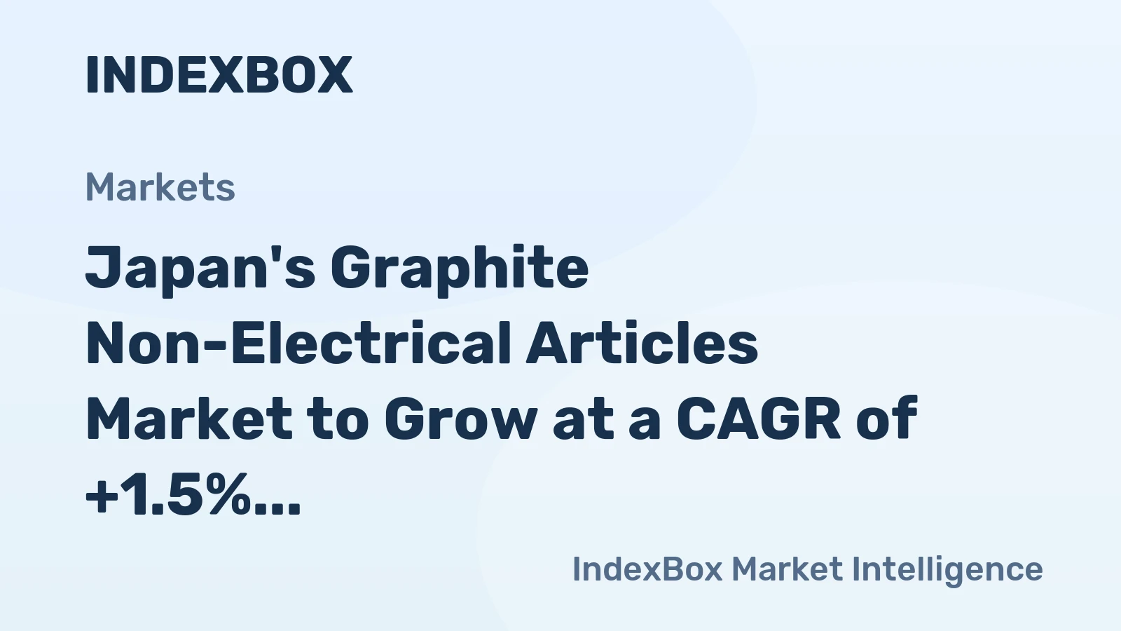 Japan's Graphite Non-Electrical Articles Market to Grow at a CAGR of +1.5% from 2024 to 2035