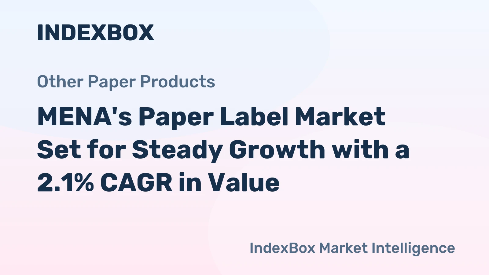 MENA's Paper Label Market Set for Steady Growth with a 2.1% CAGR in Value