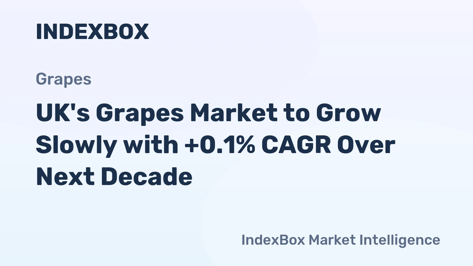 UK's Grapes Market to Grow Slowly with +0.1% CAGR Over Next Decade