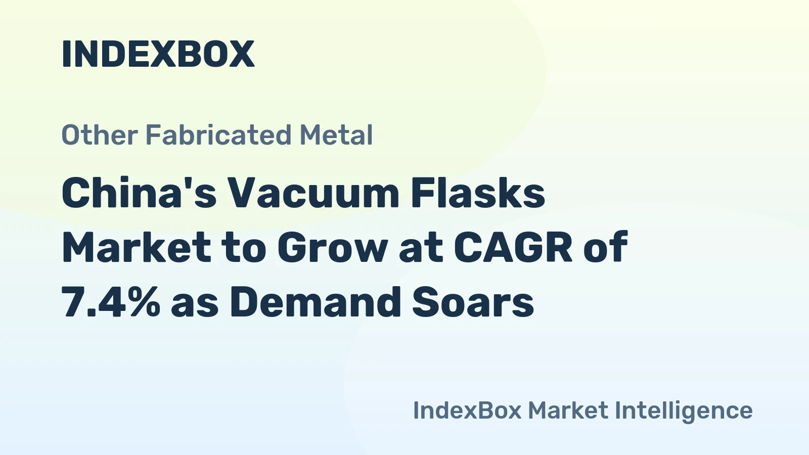 China's Vacuum Flasks Market to Grow at CAGR of 7.4% as Demand Soars