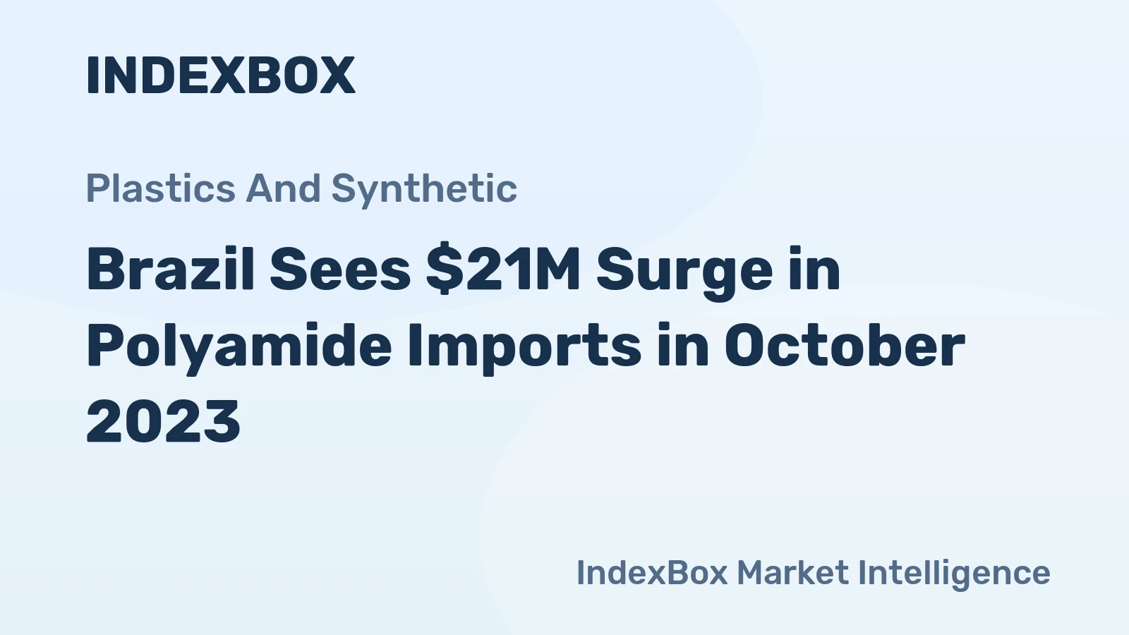 Brazil Sees $21M Surge in Polyamide Imports in October 2023