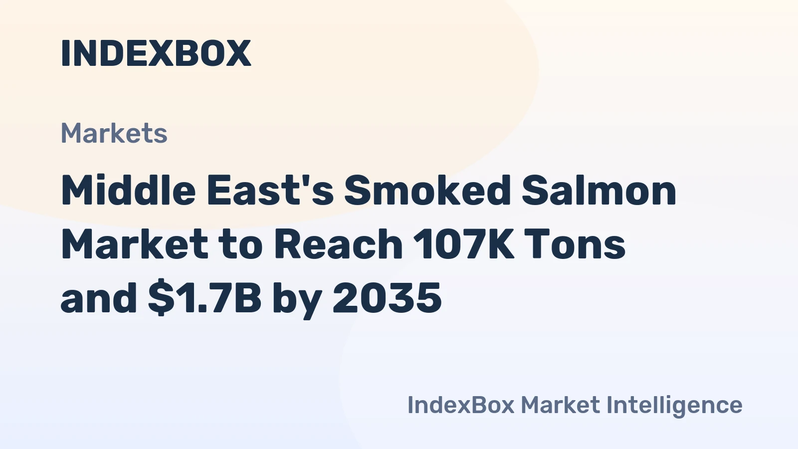 Middle East's Smoked Salmon Market to Reach 107K Tons and $1.7B by 2035